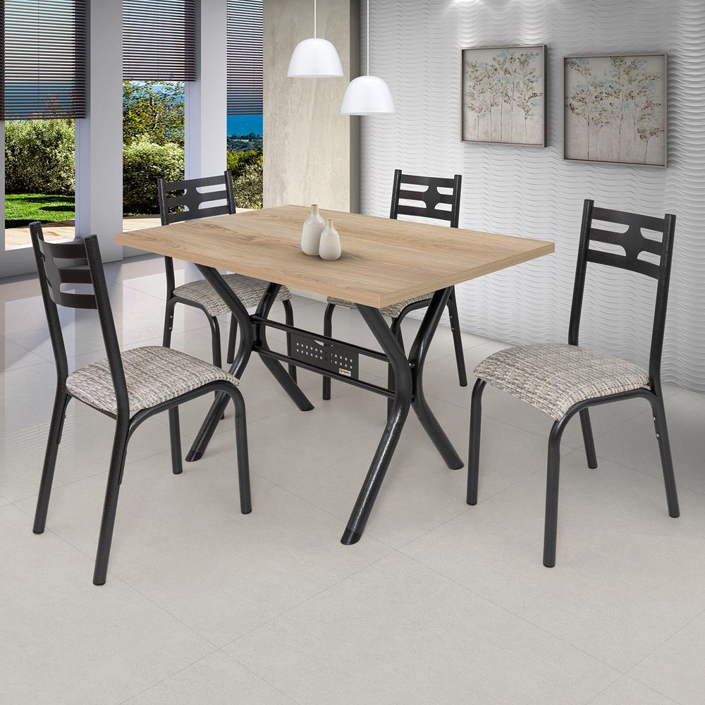 CONJUNTO DE MESA VIP TAMPO BP CARVALHO MONTREAL 1,20M X 0,75M ...